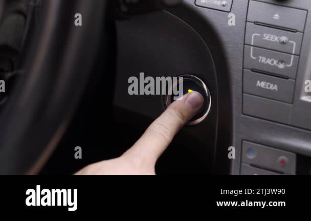 Pressing power button, starting the engine in a hybrid car, than stop ...