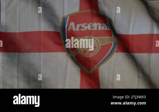 An arsenal fan in the the uefa champions league Stock Videos & Footage ...