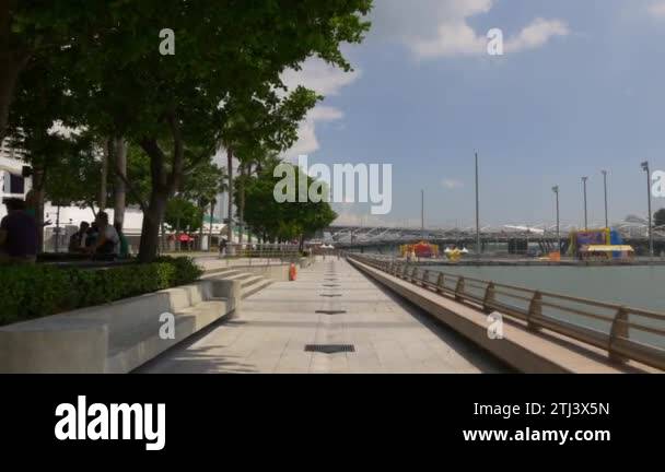 Famous marina square bay walking Stock Videos & Footage - HD and 4K ...