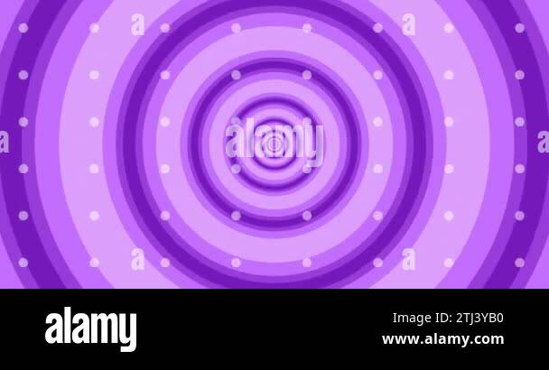 Flying through optical illusion of circles creating abstract tunnel ...