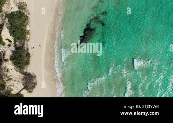 Punta Prosciutto azure sea water, crystal clear water on beach Punta ...