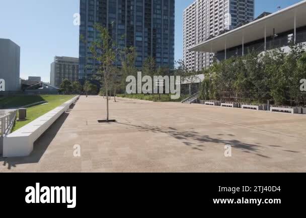 Tokyo Ariake Arena Early morning 2022 Stock Video Footage - Alamy