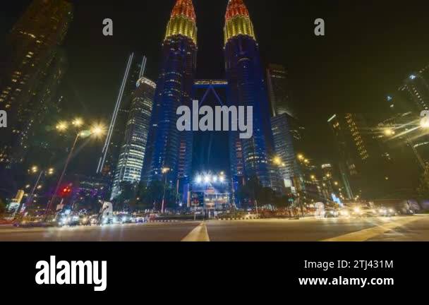 Kuala Lumpur, Malaysia - August 31, 2022 - Time-lapse 4k UHD footage of ...