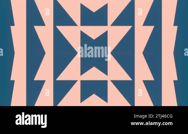 Dynamic colorful pattern of transforming simple geometric shapes. Futuristic background. Digital ...