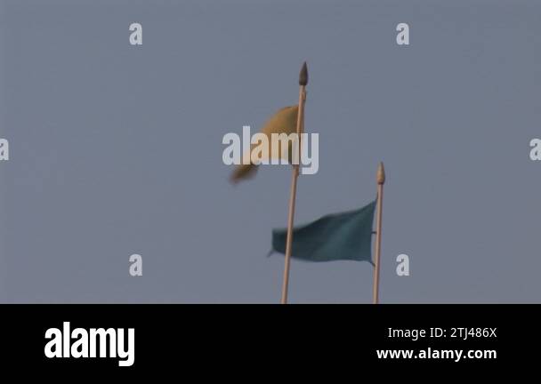 Wind flags Stock Video Footage - Alamy