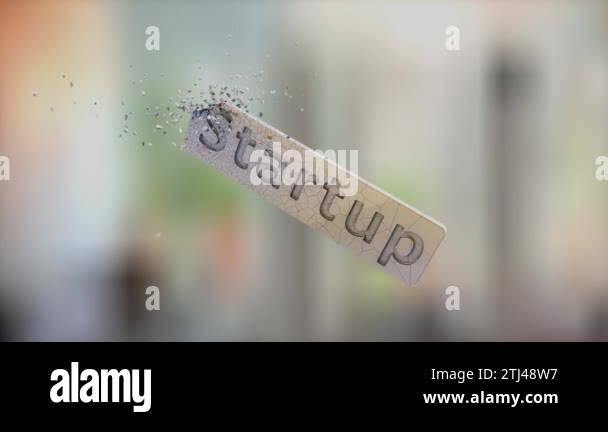 Startup project failure, destroy animation Stock Video Footage - Alamy