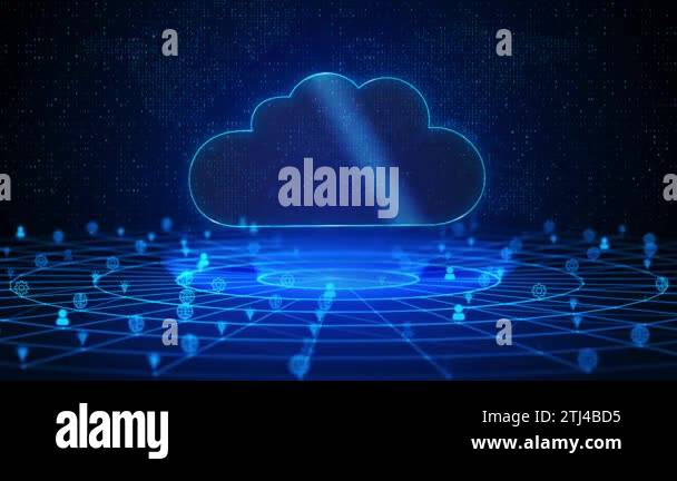 Cloud Text Future Digital Technology Ai Cyber Space deep learning ...