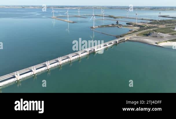 The Delta Works are a water flood defense system, in the Netherlands ...