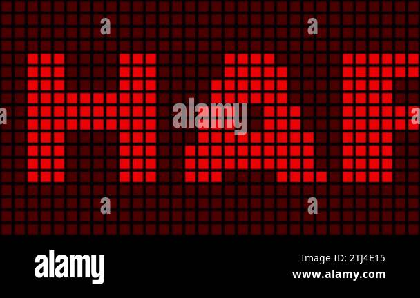 HAPPY BIRTHDAY Text LED Ticker Scrolling Animation Seamless Loop Stock ...