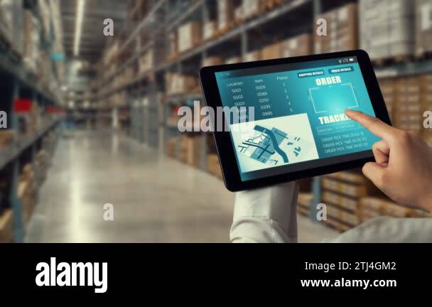 Warehouse management deft software in computer for real time monitoring ...