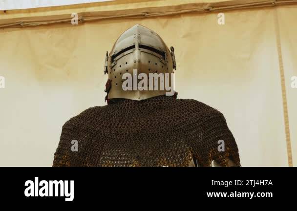 Medieval Reenactment - reproduction real medieval armor on a mannequin ...