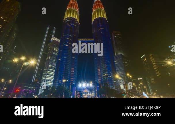 Kuala Lumpur, Malaysia - August 31, 2022 - Time-lapse 4k UHD footage of ...