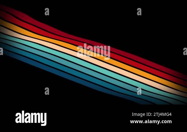 Vintage Striped Backgrounds, Loop Samples, Retro Colors from the 1970s ...