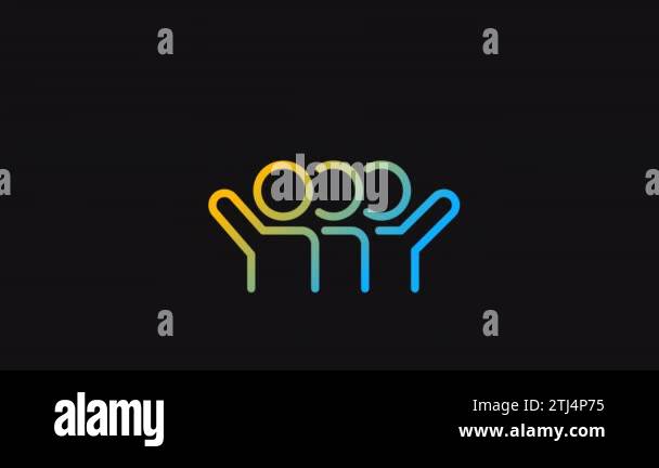 Animated talents dark gradient icon. Best workers. High performers ...