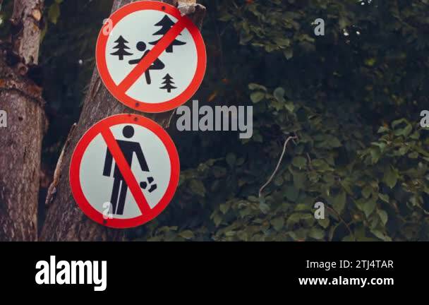 Funny road signs. The toilet is not here, it is forbidden to urinate ...