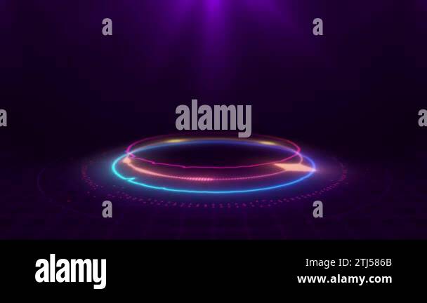 Abstract animation of colorful sound wave circle equalizer. Animation ...