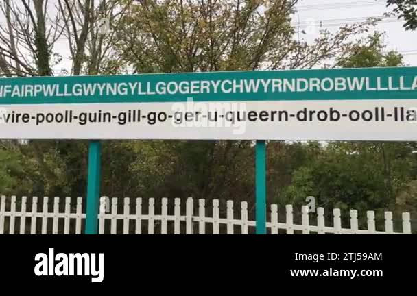 Station sign longest place name Stock Videos & Footage - HD and 4K ...