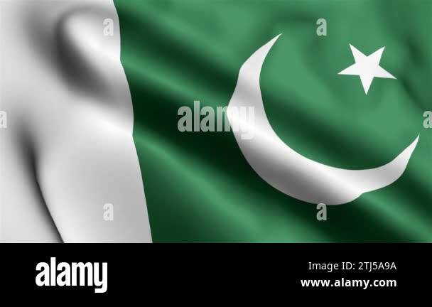 Pakistan Flag video waving in wind. Pakistan Flag Wave Loop waving in ...