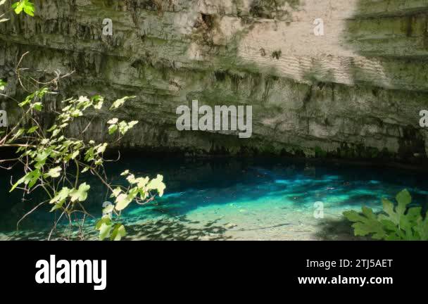 Zervati karstic cave in Sami village, Kefalonia, Ionian islands, Greece ...