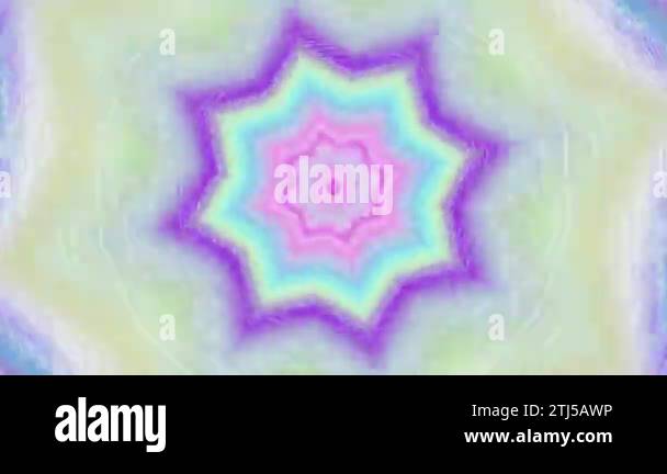 Changing shape and pattern of soft kaleidoscope background. 2D ...