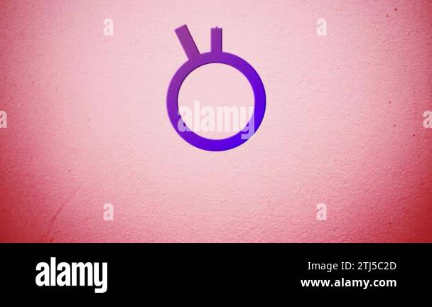 Animation of transgender text over transgender symbol. Pride ...