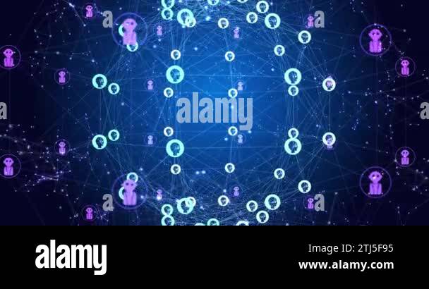 Animation Of Ai Data Processing Over Globe Of Connections With Ai Icons Global Artificial