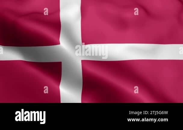 SeDenmark Flag video waving in wind. Denmark Flag Wave Loop waving in ...