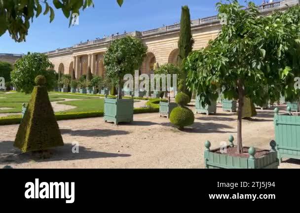 LOrangerie garden in Versailles. The Palace of Versailles and Garden ...