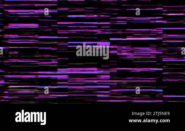 TV screen noise glitch effect. Visual video effects stripes background ...