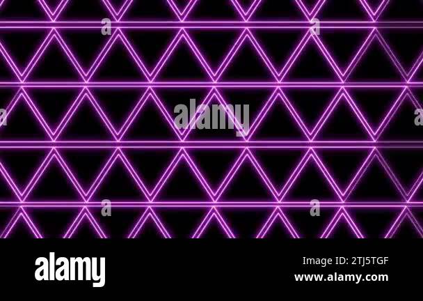 fluorescent neon illuminated, render triangles shapes Stock Video Footage - Alamy