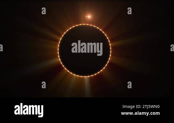 Animations of moving yellow glowing shapes over black background ...