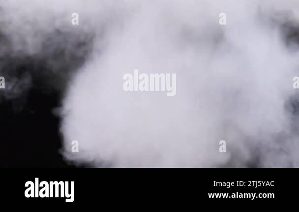 Realistic smoke or vapor clouds rise up, use in composite and video ...