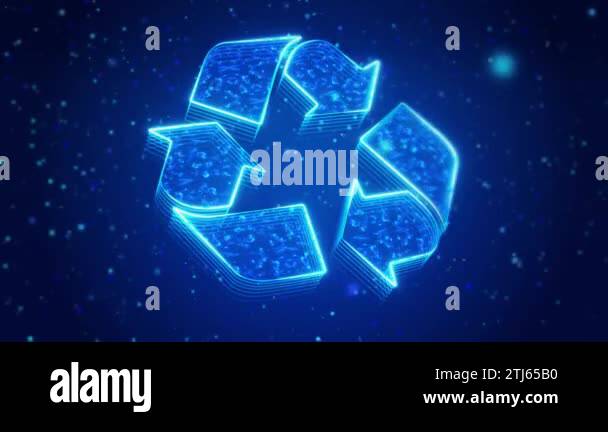 Recycle Digital Technology Virtual Screen HUD Hologram Hi Tech Loop ...