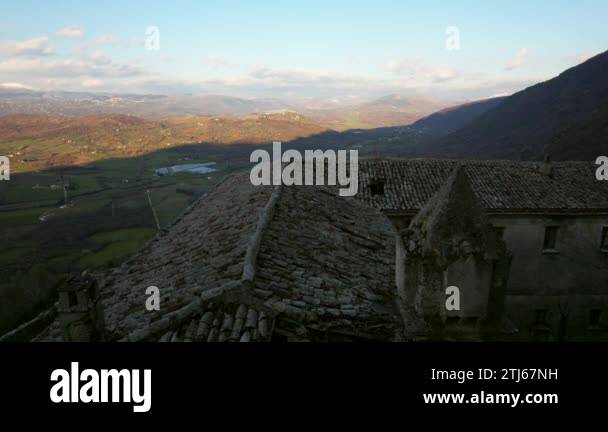 Aerial video of a haunted and abandoned convent in Sicignano, Italy ...