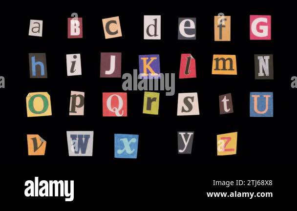 Magazine cut out letters Stock Videos & Footage - HD and 4K Video Clips ...