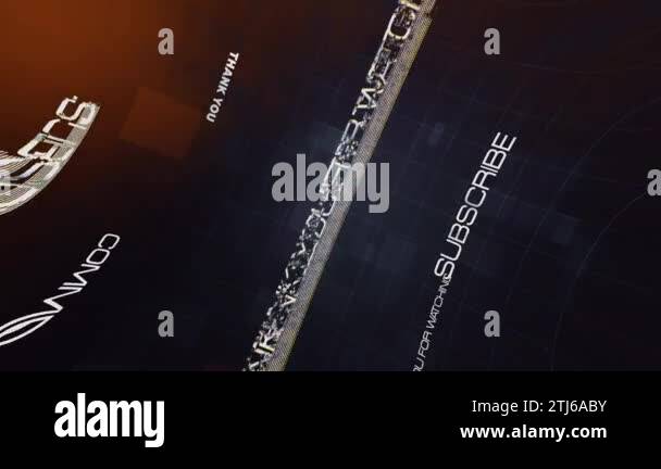 Thank you for Watching 3D Cinematic Title technology animation opening ...