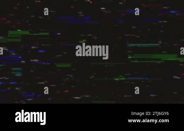 TV screen noise glitch effect. Visual video effects stripes background ...