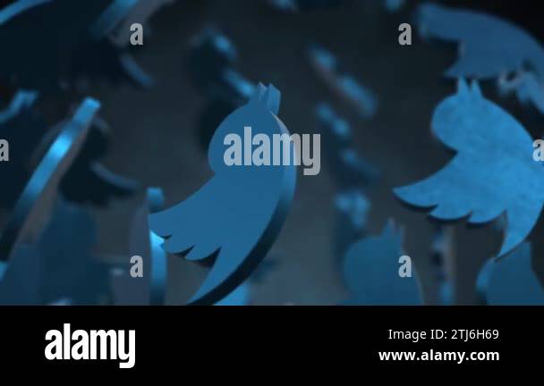 Twitter logo 3d Stock Videos & Footage - HD and 4K Video Clips - Alamy