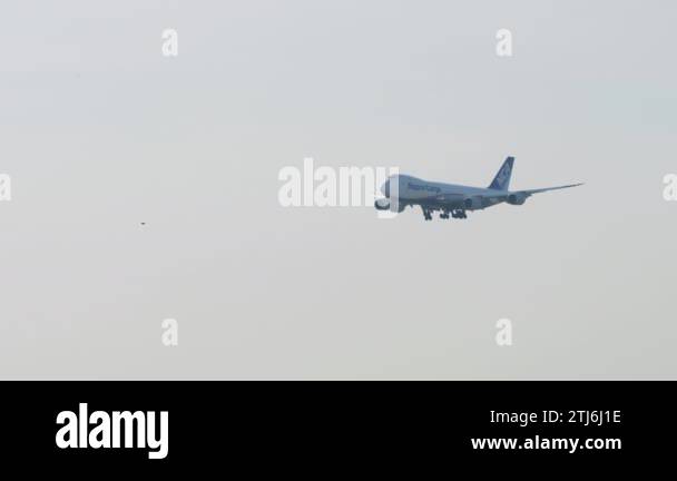 BANGKOK, THAILAND - JANUARY 21, 2023: Footage of jumbo jet Boeing 747 ...