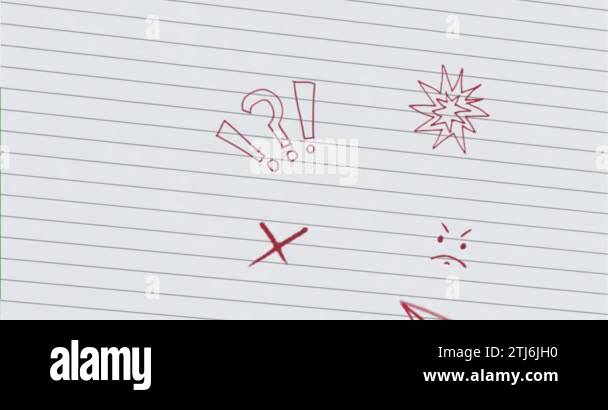 Animation school drawings over notebook Stock Videos & Footage - HD and ...