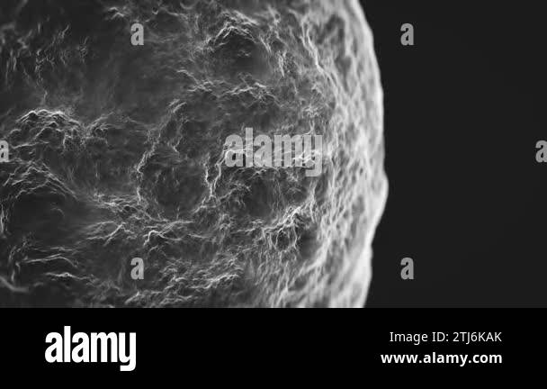Abstract Scifi Planet Surface Background/ 4k animation of a white and ...