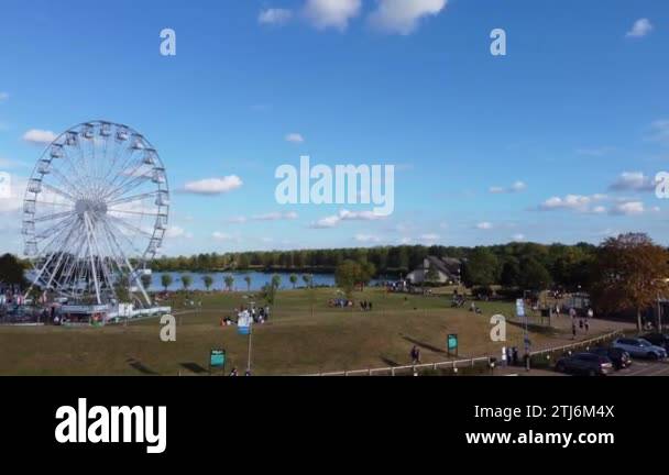 Ferris Wheel and Rides at Willen Lake Public Park Milton Keynes ...