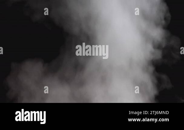 Smoke or vapor explosion with Alpha channel. Realistic clouds rise up ...