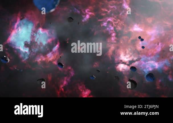 Galaxy space flight exploration space rock in Constellation Cygnus ...