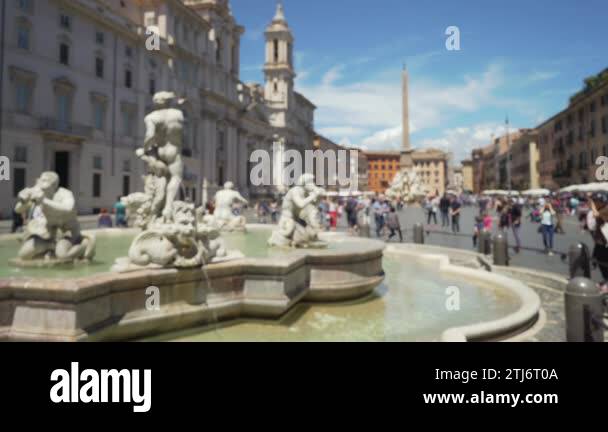 Piazza navona square fontana Stock Videos & Footage - HD and 4K Video ...