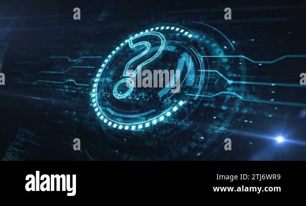 Question mark, search, quest, faq, idea and help symbol digital concept ...