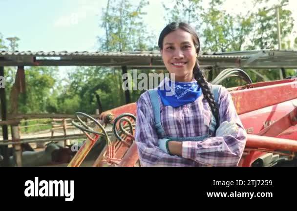 Farm woman on tractor Stock Videos & Footage - HD and 4K Video Clips ...
