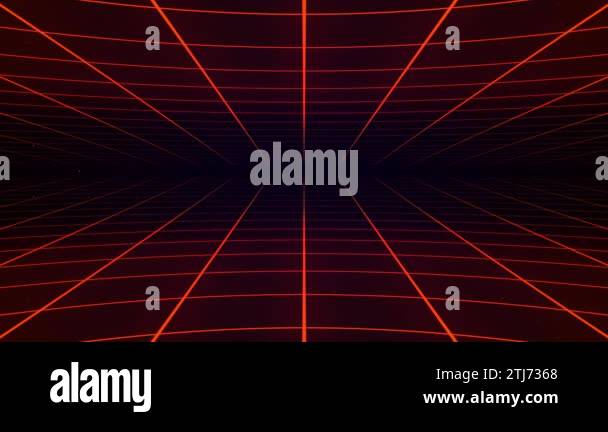 Abstract Retro Synthwave Grid Loop Animation Background 3d Render