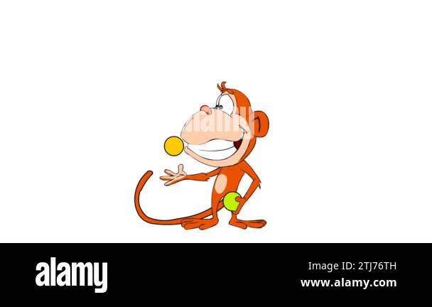 Monkey juggling cartoon Stock Videos & Footage - HD and 4K Video Clips ...