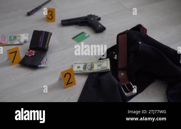 Crime scene investigation - numbering of evidences after the murdering ...